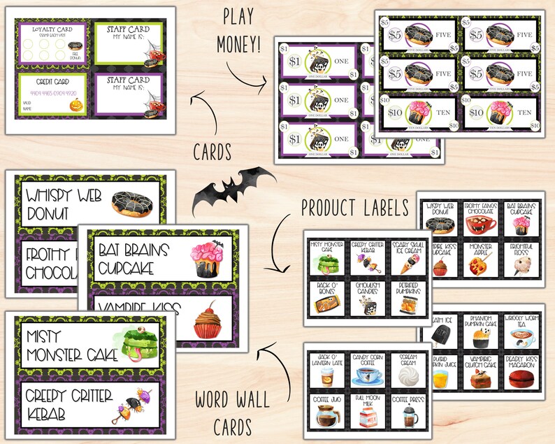 Halloween Hocus Pocus Cafe Dramatic Play, Printable Pretend Playset ...