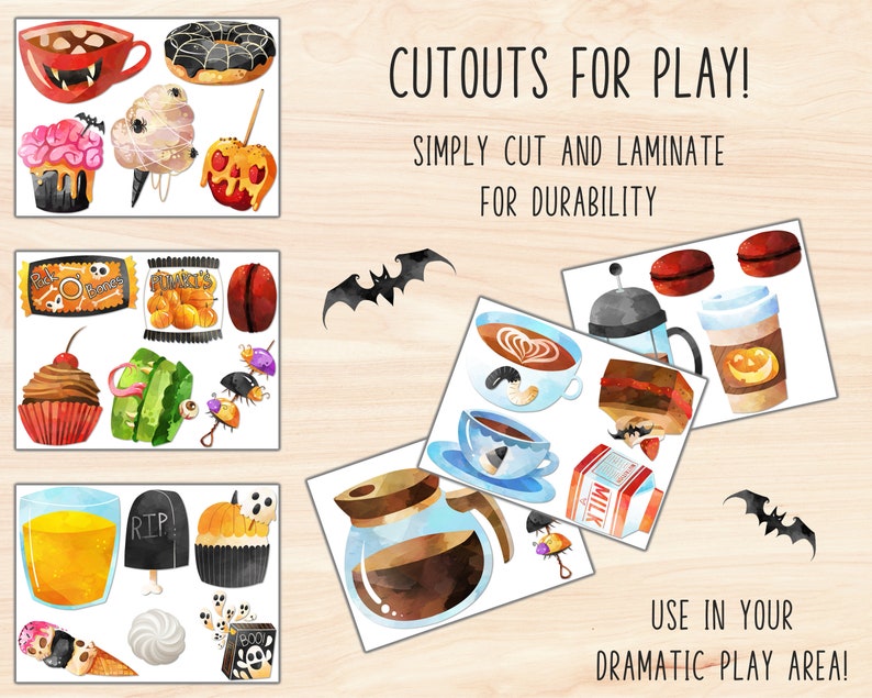 Halloween Hocus Pocus Cafe Dramatic Play, Printable Pretend Playset ...
