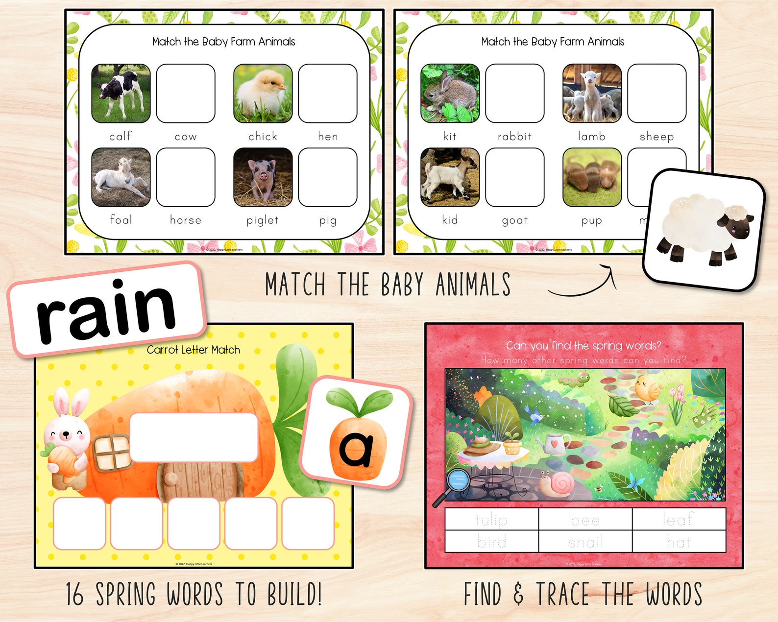 Spring Busy Book Printable, Homeschool Busy Book for Kids, Seasons ...