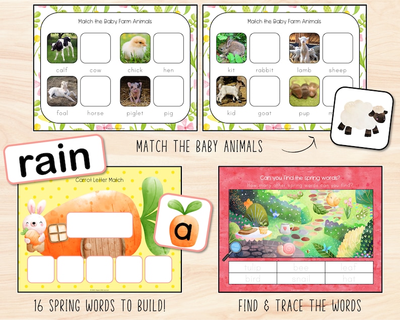 Spring Busy Book Printable, Homeschool Busy Book for Kids, Seasons ...