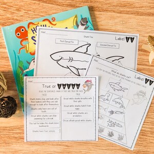Printable Shark Unit, Shark Nature Study Pack, Learning About Sharks ...