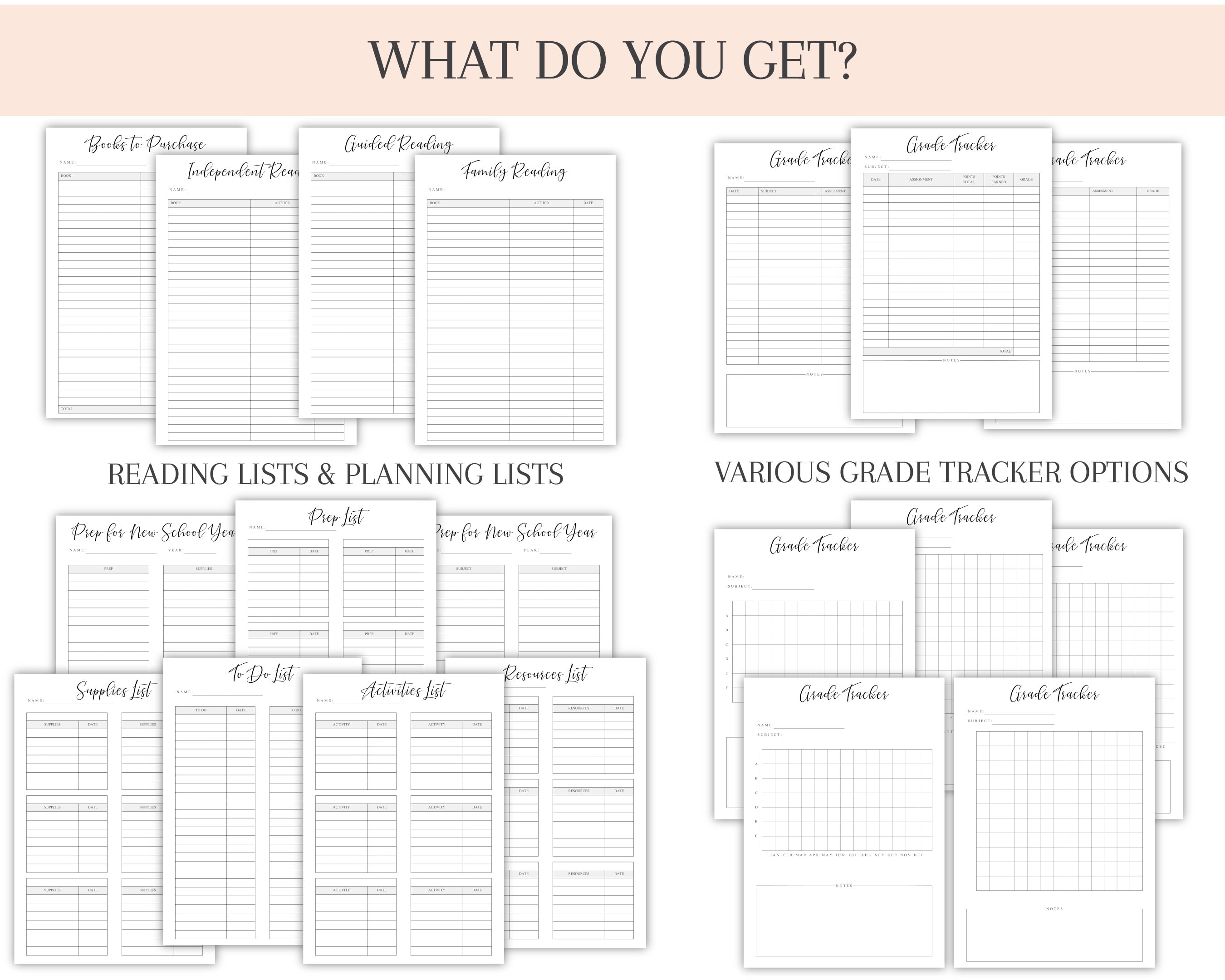 Classic Homeschool Planner, Homeschool Printable Planner, Lesson ...