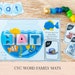 CVC Word Family Preschool Printables Phonics Mats, Kindergarten Kids ...