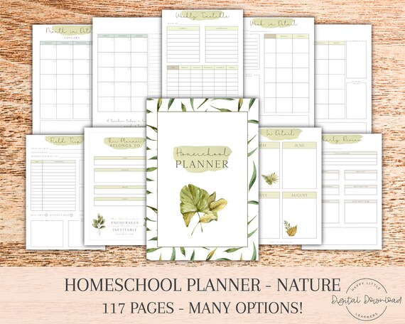 Printable Homeschool Planner Digital Homeschool Organizer - Etsy