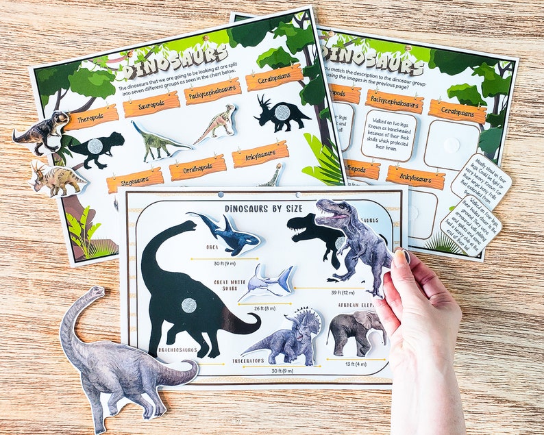 Dinosaur Busy Book Printable Toddler Dino Quiet Book - Etsy