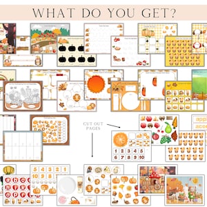 Thanksgiving Busy Book Printable, Toddler Homeschool Learning Binder ...