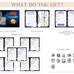 Solar System Astronaut Passport, Printable Toddler Space Planets ...