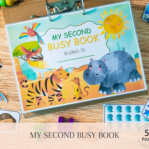 Toddler Busy Book - Etsy