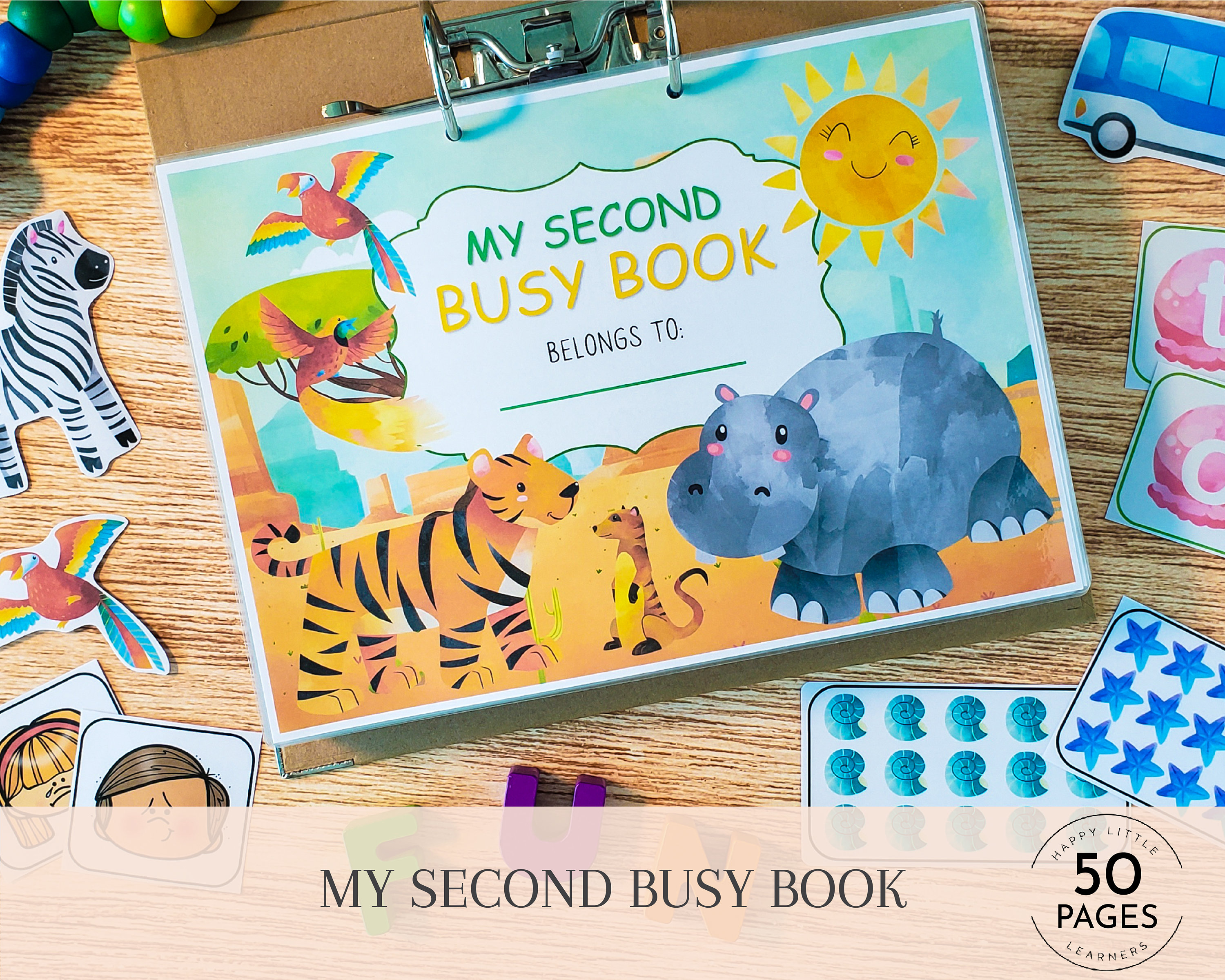 Toddler Activity Binder, Preschool Busy Book, Homeschool Learning ...