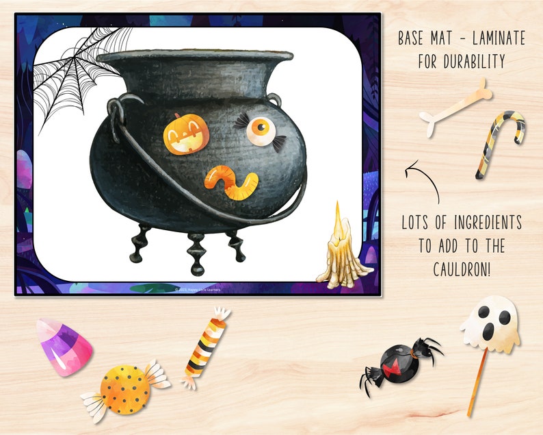 Halloween Potions Printable Toddler Activity, Halloween Spells Number ...