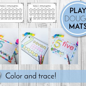 Numbers 1 20 Play Doh Mats, Printable Counting Numbers Worksheet ...