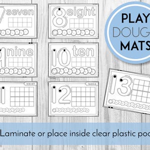 Numbers 1 - 20 Play Doh Mats, Printable Counting Numbers Worksheet ...