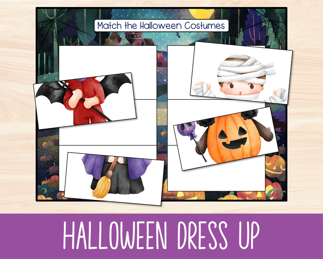 Halloween Printable Matching Game,toddler Halloween Printable Activity ...