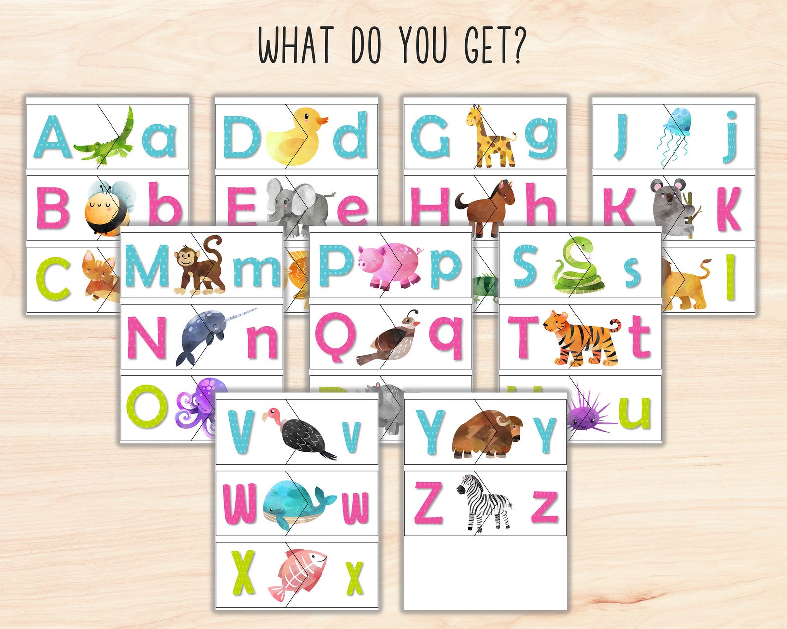 Printable Alphabet Puzzles, Preschool Printable ABC Activity, Cut ...