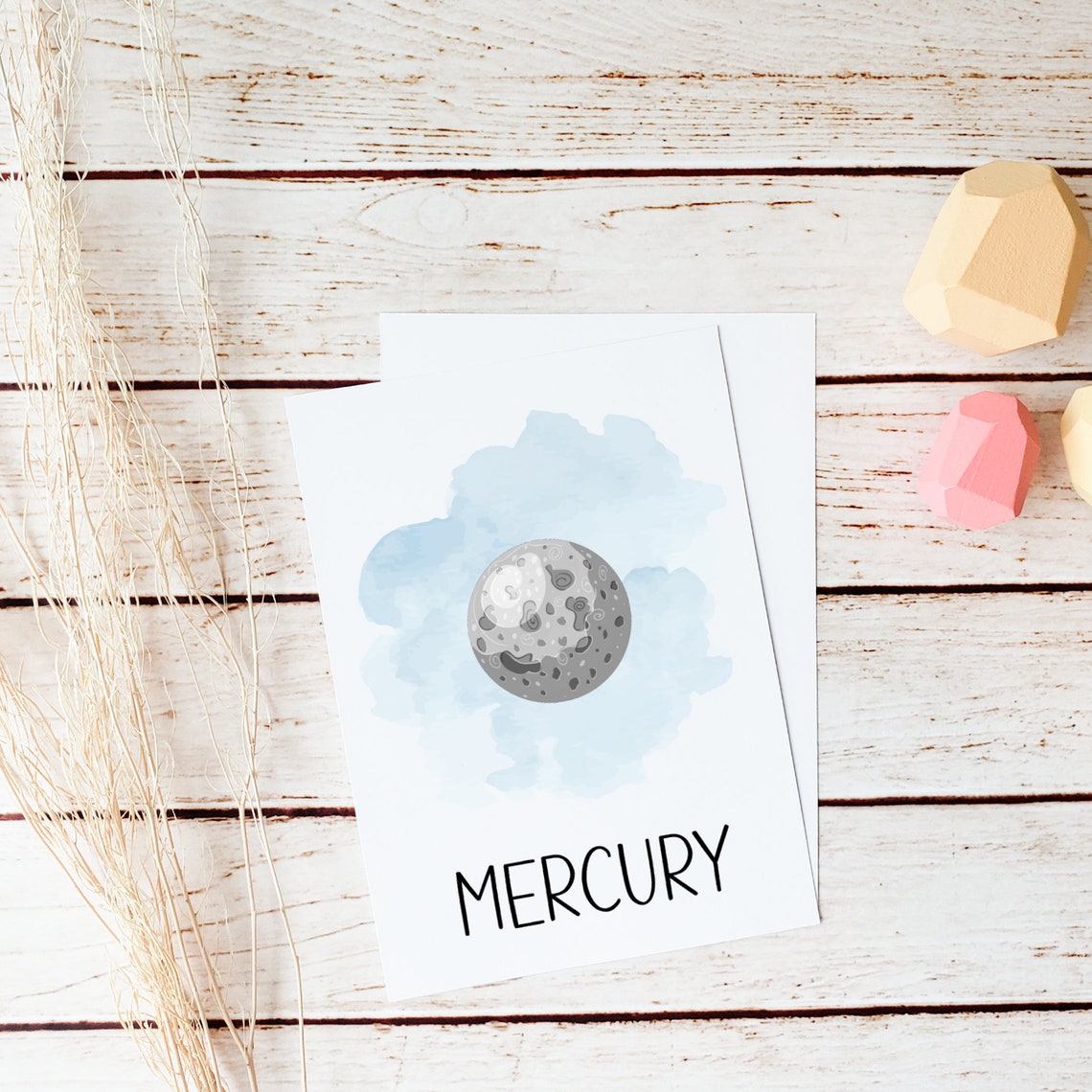 Solar System Planet Flashcards Preschool Printables, Montessori Space ...