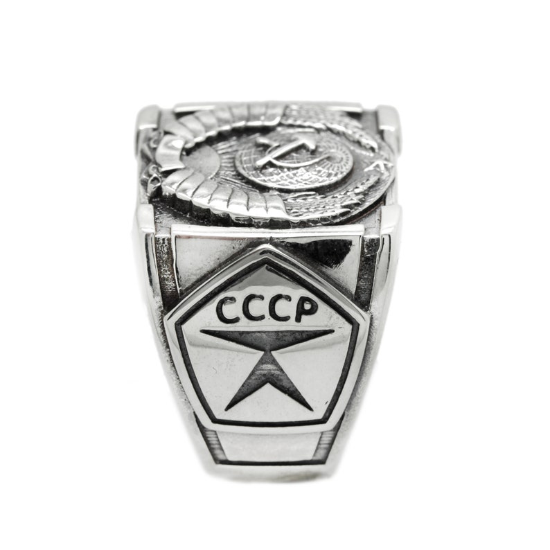 USSR Soviet Heraldry, Emblems of the Soviet Republics Ring Sterling ...