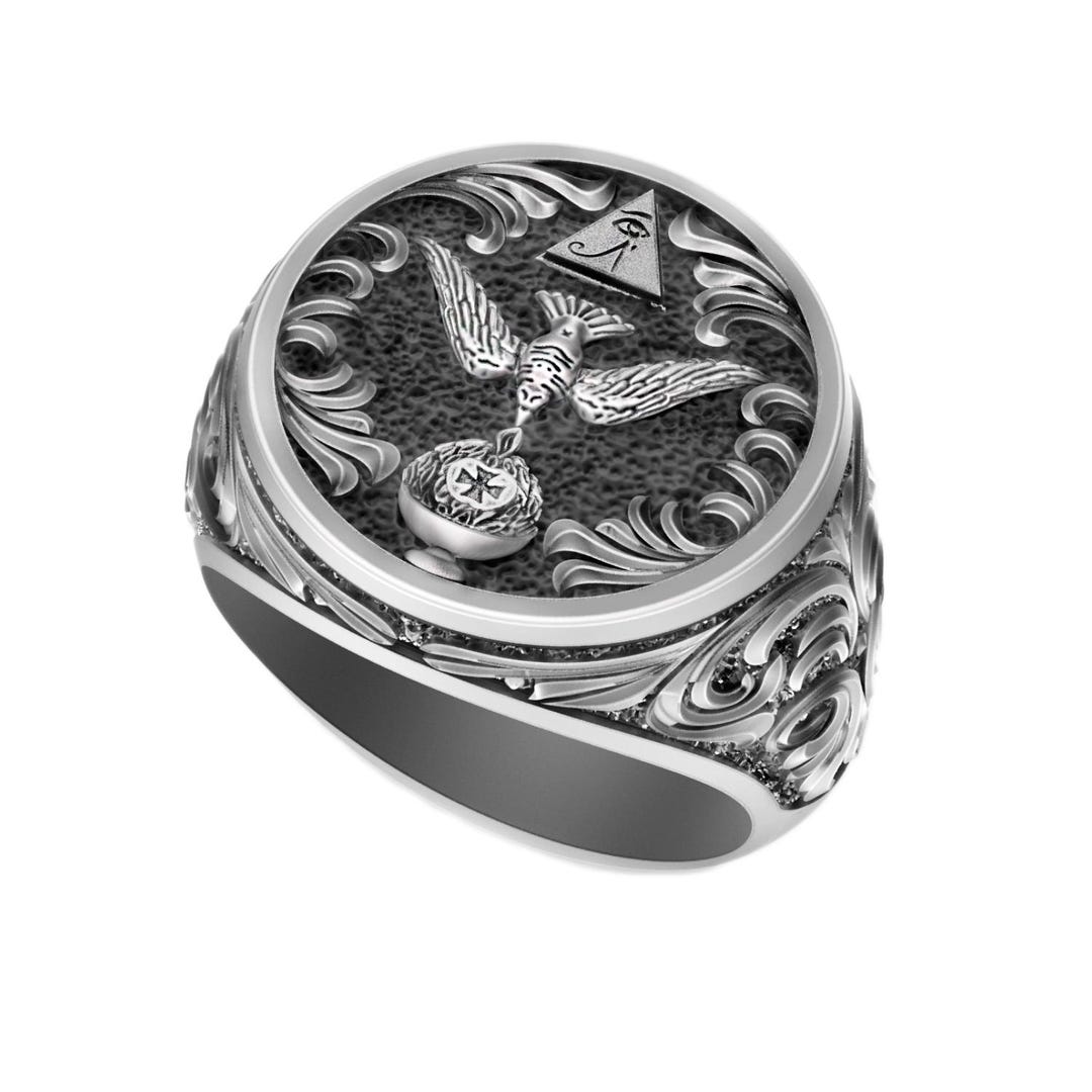 Thelema Ring • Ordo Templi Orientis • Occult Mens Ring • Esoteric ...