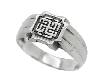 Veles Slavic Symbol Men Ring Silver 925 | Etsy