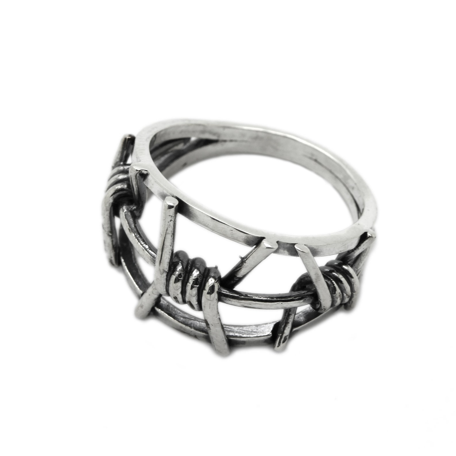 Barbed Wire Mens Ring Sterling Silver 925 - Etsy