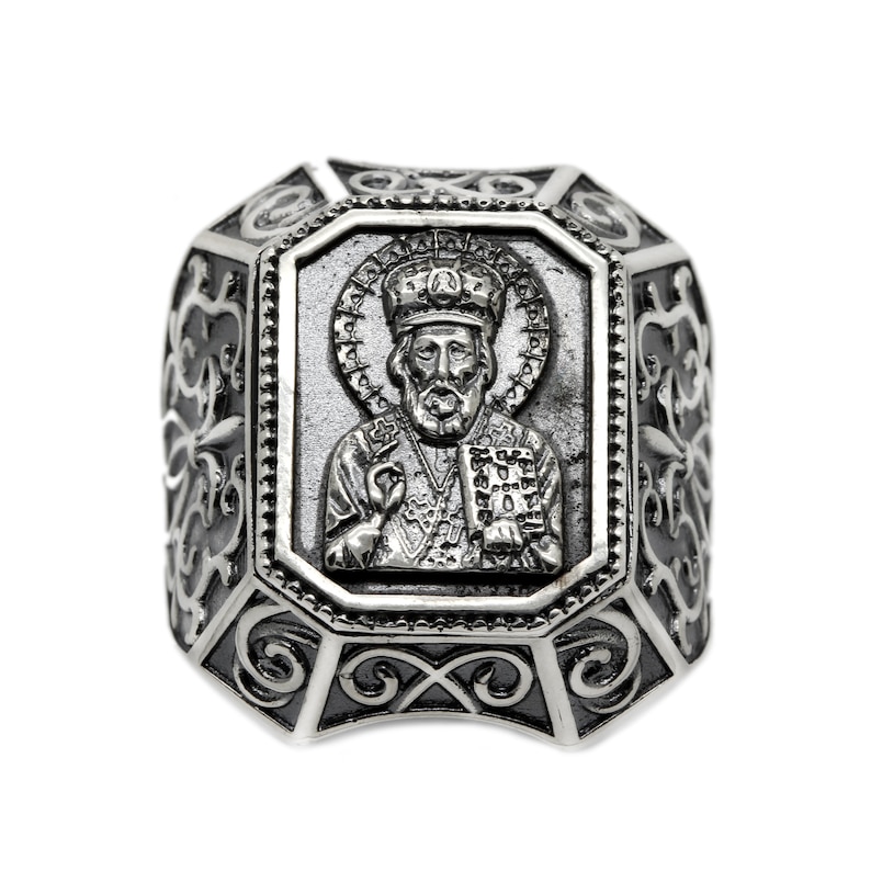 Saint Nicholas the Wonderworker Ring Silver 925 - Etsy