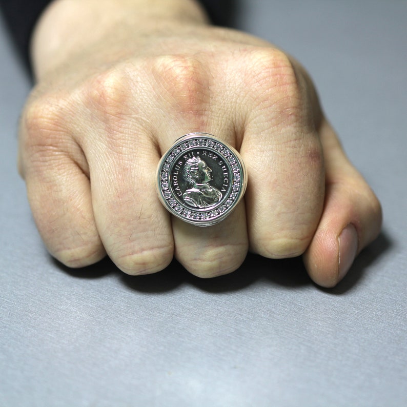 Charles XII King of Sweden Carolus Rex Round Top Signet With - Etsy