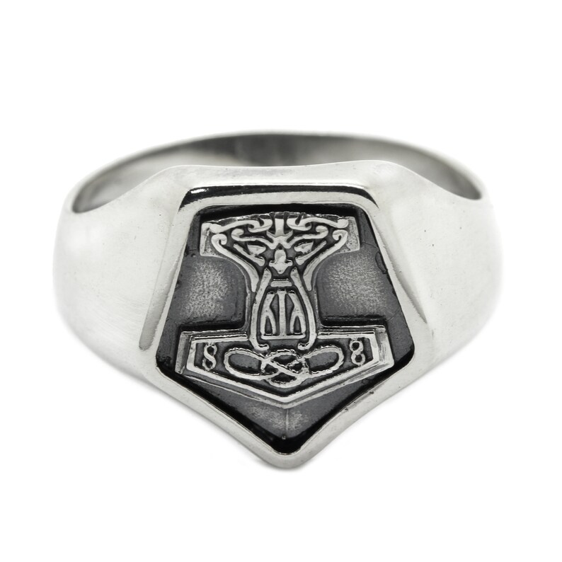 Mjolnir Thor's Hammer Ring Silver 925 - Etsy