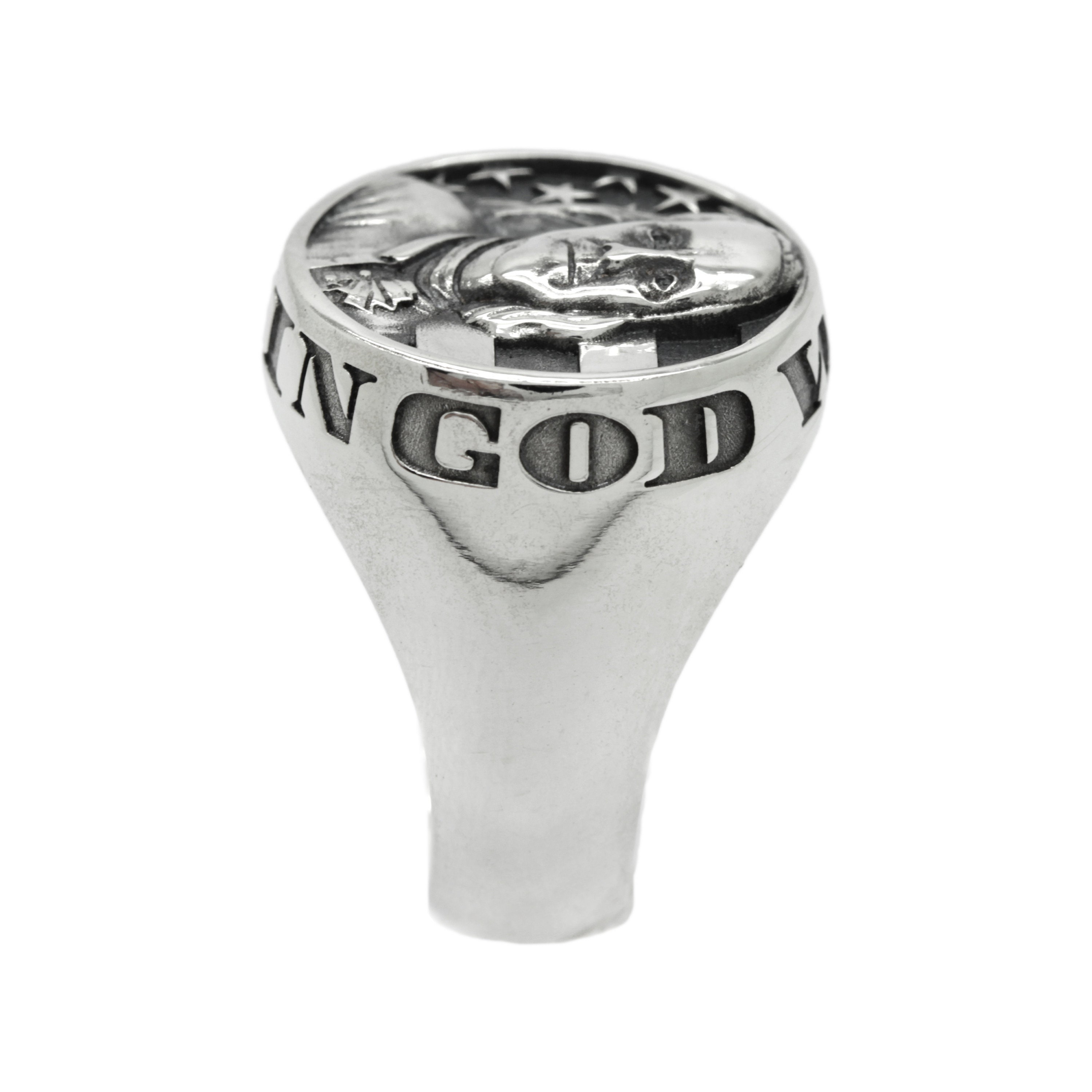 Benjamin Franklin Mens Sterling Silver Ring Signet - Etsy