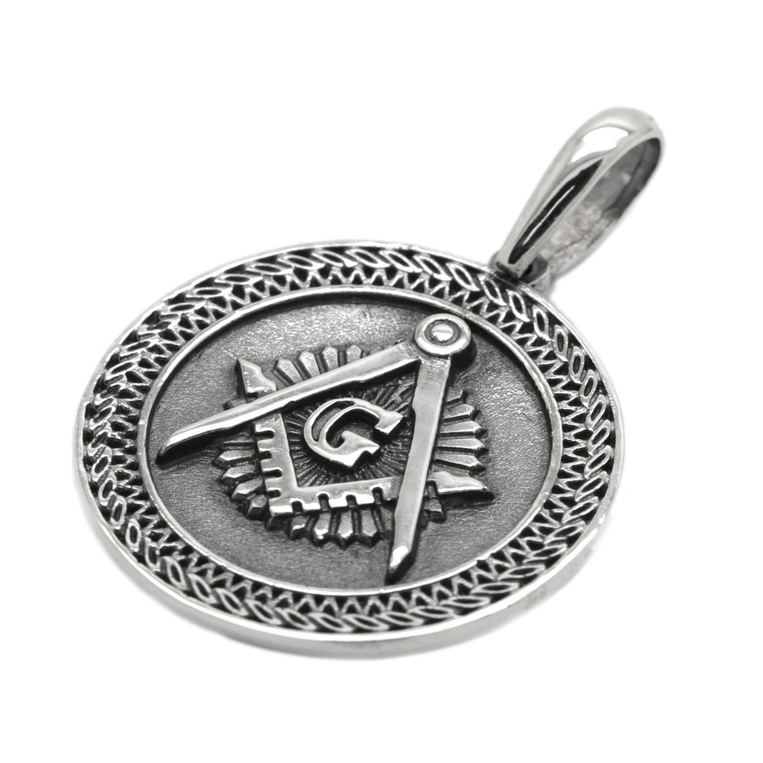Masonic Great G, Compass and Square G, Men's Pendant Silver 925 - Etsy
