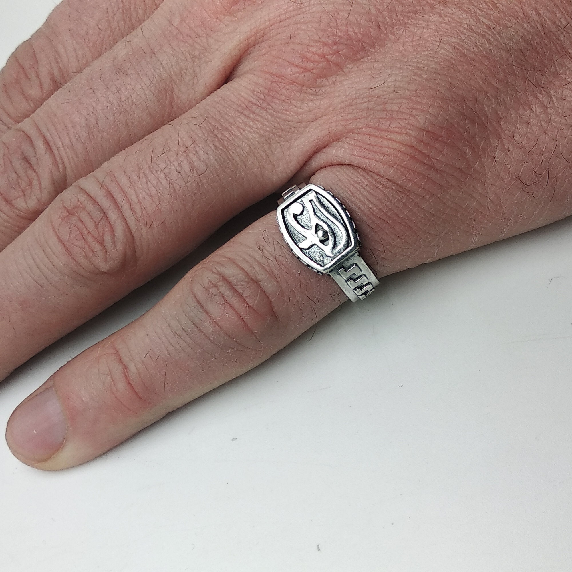 Horus Eye Egyptian Symbol Ring Silver 925 - Etsy