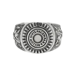 Si Vis Pacem Para Bellum Bullet Men Silver Ring - Etsy