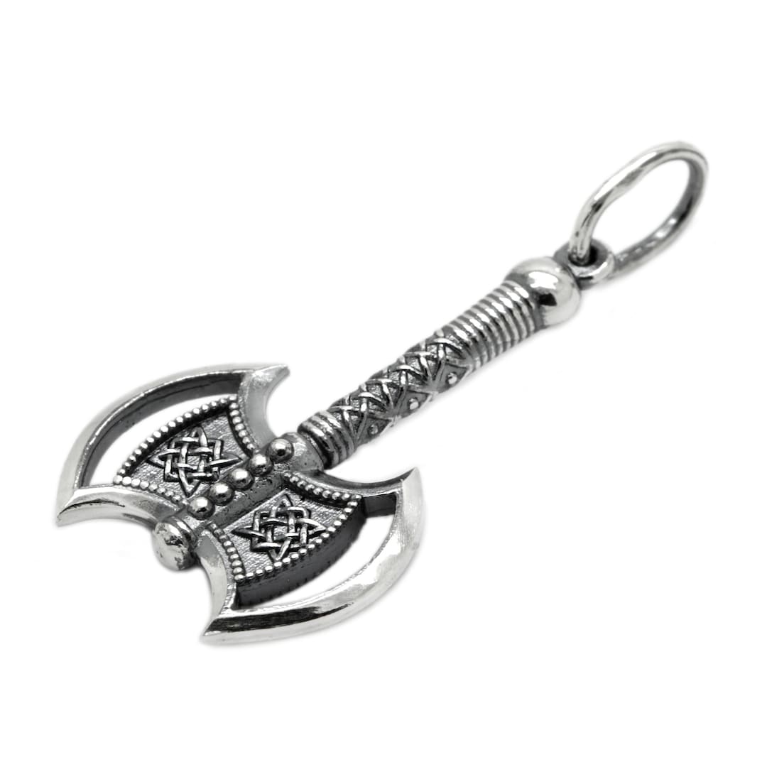 Axe of Perun Pendant – Slavic Viking Amulet Necklace for Men, Sekira ...