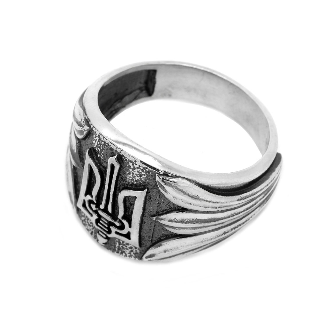 Ukrainian Trident Tryzub Symbol Ring Silver 925 - Etsy
