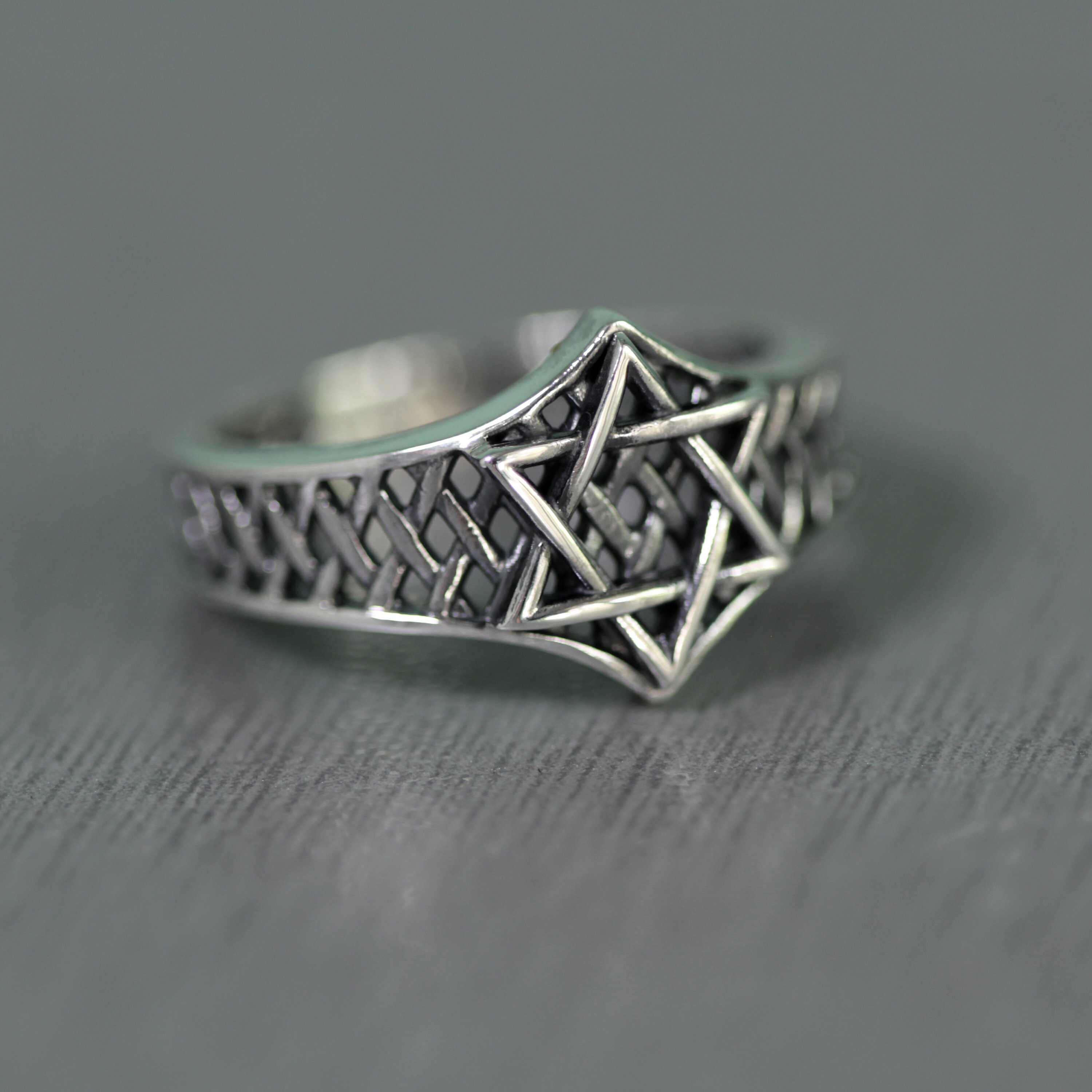 Star of David Ring King Solomon Ring Jewish Star Sterling | Etsy