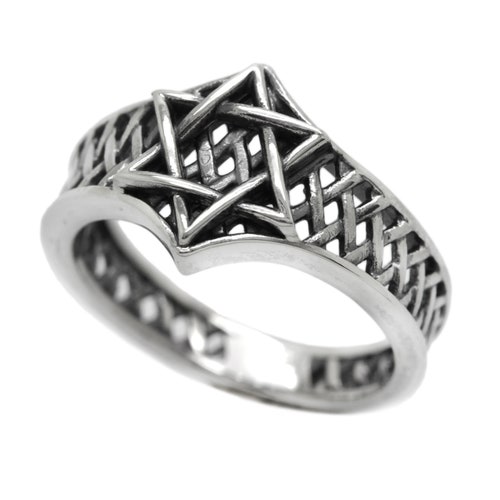 Sterling Silver Jewish Rabbi Skull Ring With Star of David - Etsy
