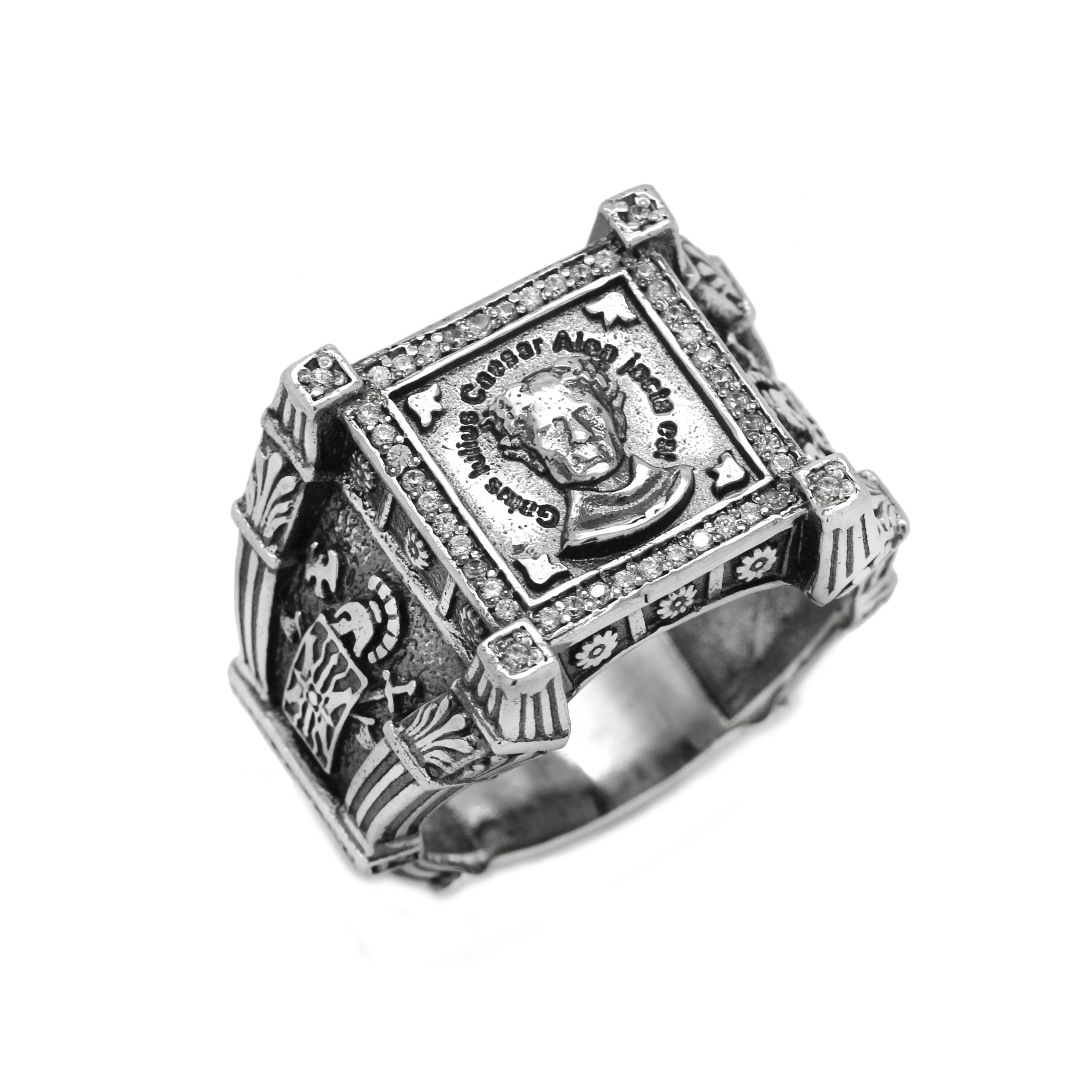 Gaius Julius Caesar Alea Iacta Est Roman Emperor Ring Man - Etsy