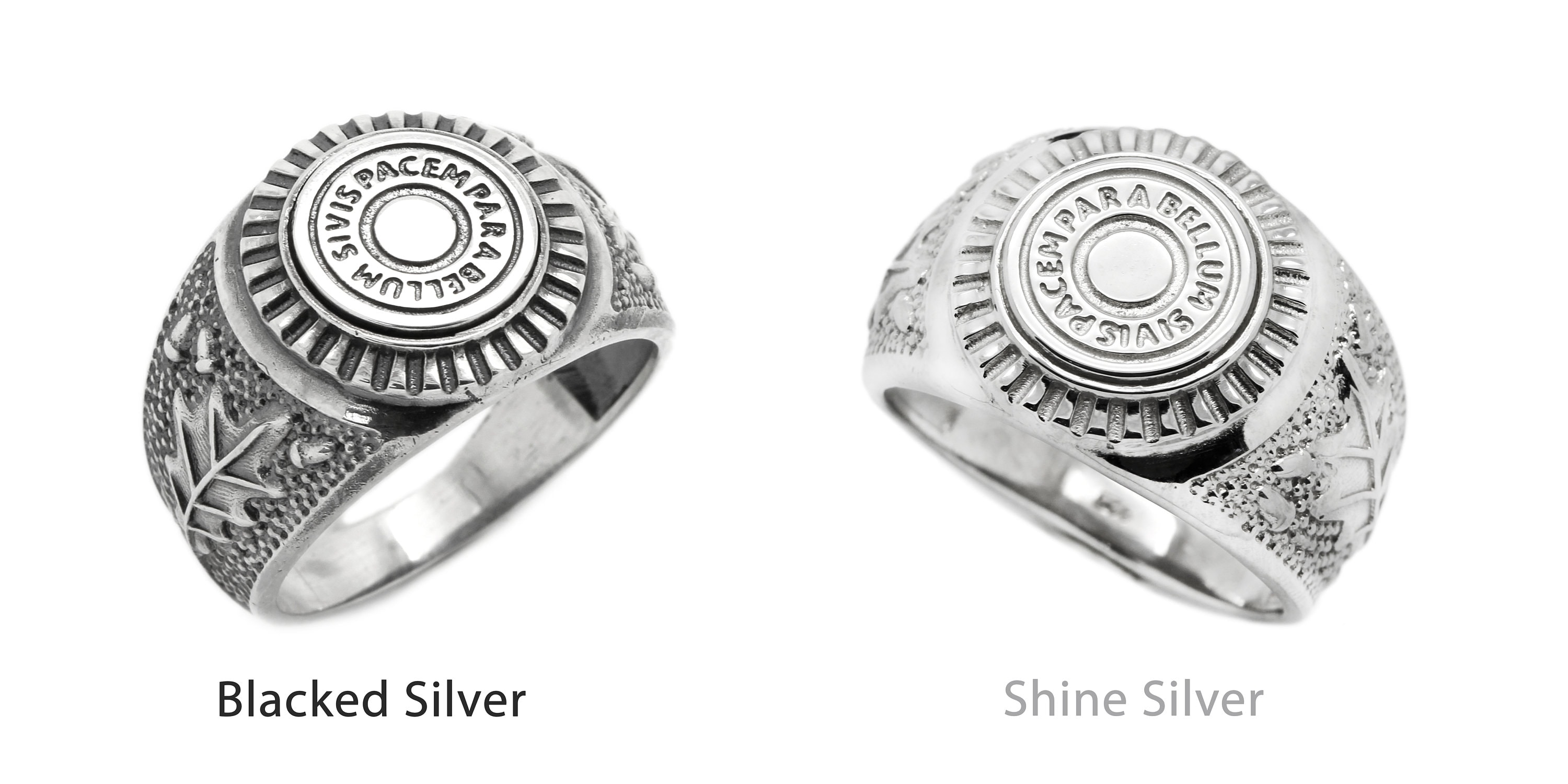 Si Vis Pacem Para Bellum Bullet Men Silver Ring - Etsy