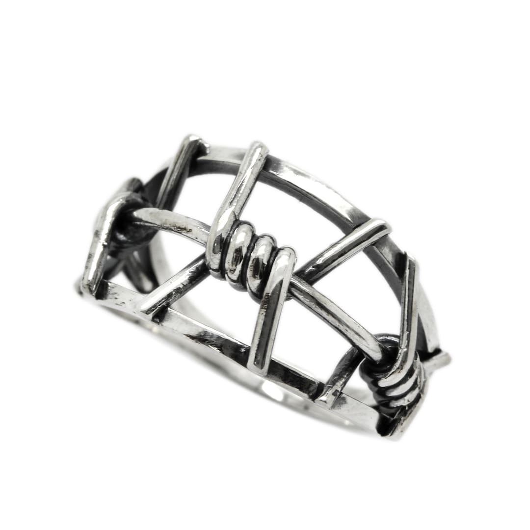 Barbed Wire Mens Ring Sterling Silver 925 - Etsy