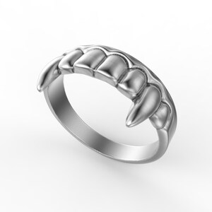 Elegant Vampire Fangs Jaw, Vampire Ring, Vampire Teeth Ring, Unisex ...