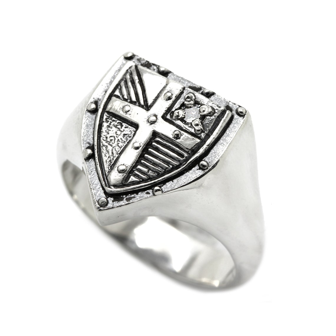 Varangian Knight's Shield Signet Sterling Silver 925 | Etsy