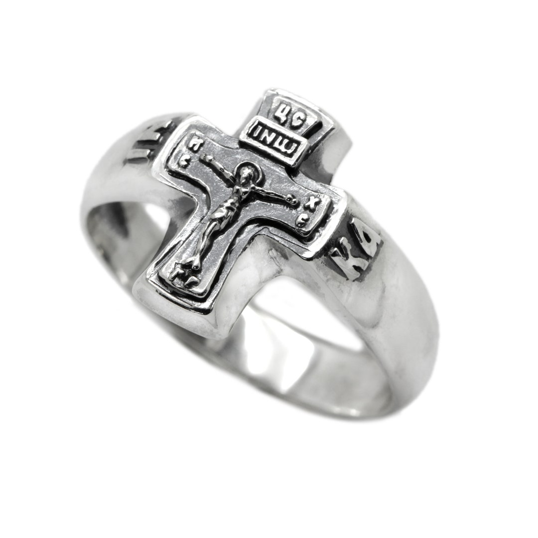 Jesus Christ Ring - Orthodox Christian Jewelry - 925 Sterling Silver ...