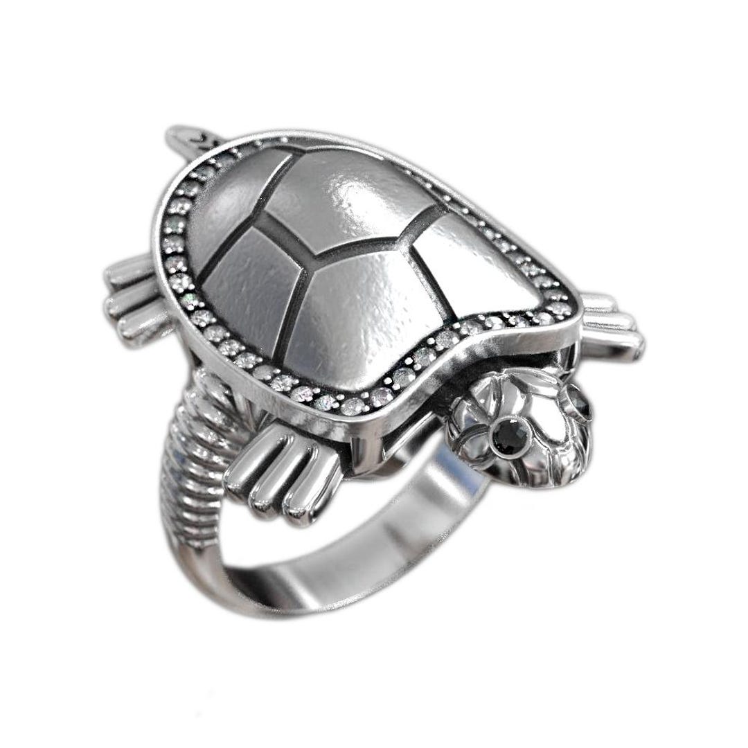 Turtle Ring With Movable Legs, Ocean Life Inspired Jewelry - Etsy