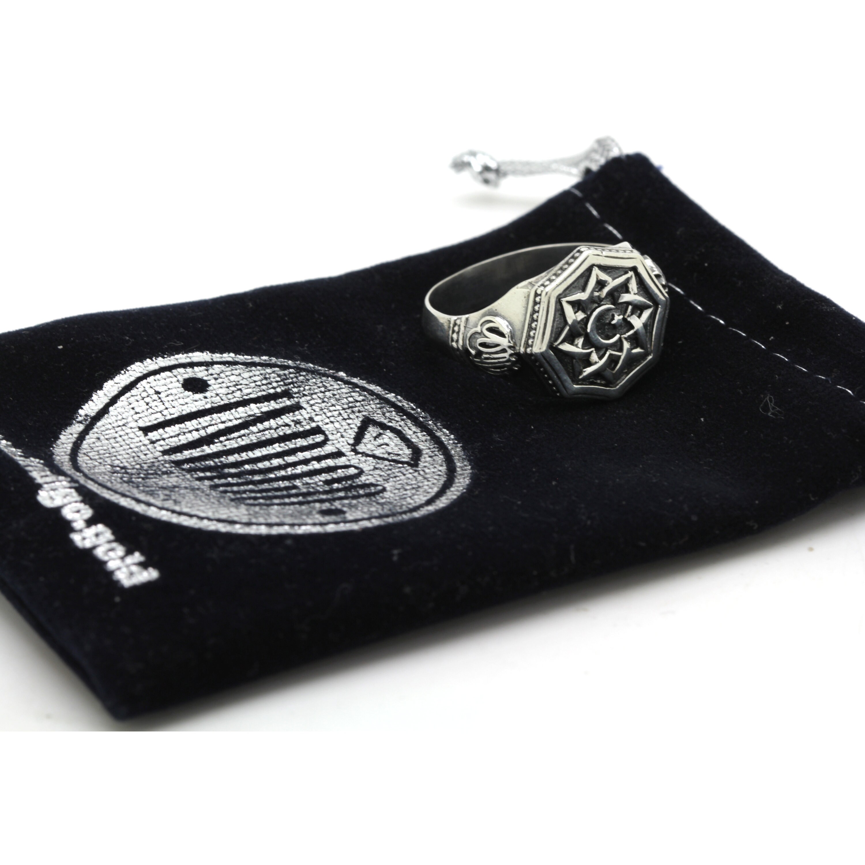 Islam Symbol Star and Crescent Moon Ring Silver 925 | Etsy
