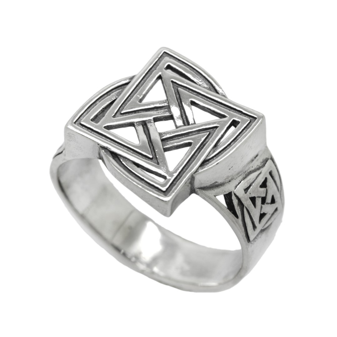 Yarovik Ancient Slavic Symbol Ethnic Style Sterling Silver Men Ring ...
