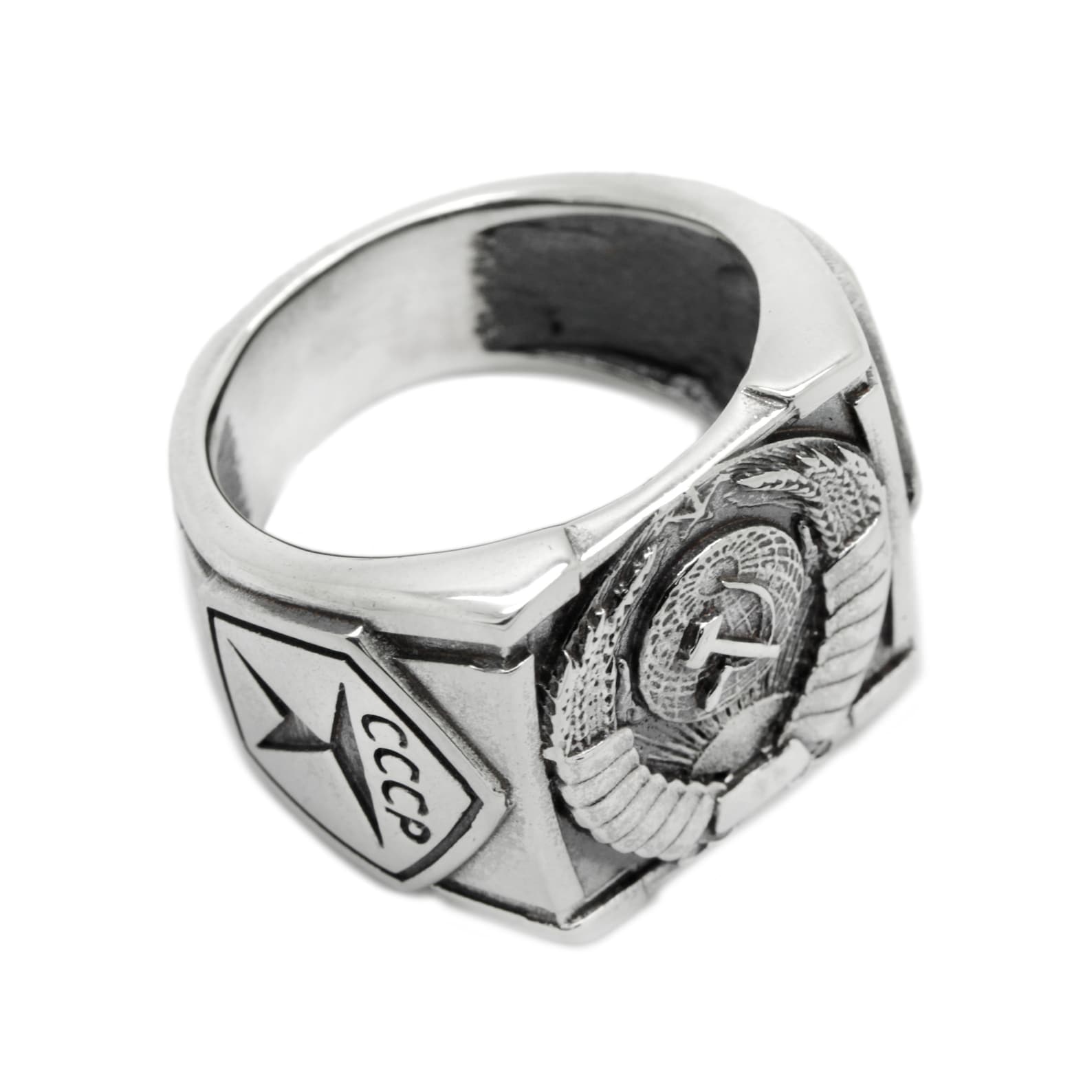 USSR Soviet Heraldry, Emblems of the Soviet Republics Ring Sterling ...