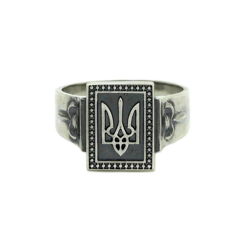 Ukrainian Trident Tryzub Symbol Ring – Silver 925 Patriotic Jewelry ...