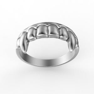 Elegant Vampire Fangs Jaw, Vampire Ring, Vampire Teeth Ring, Unisex ...
