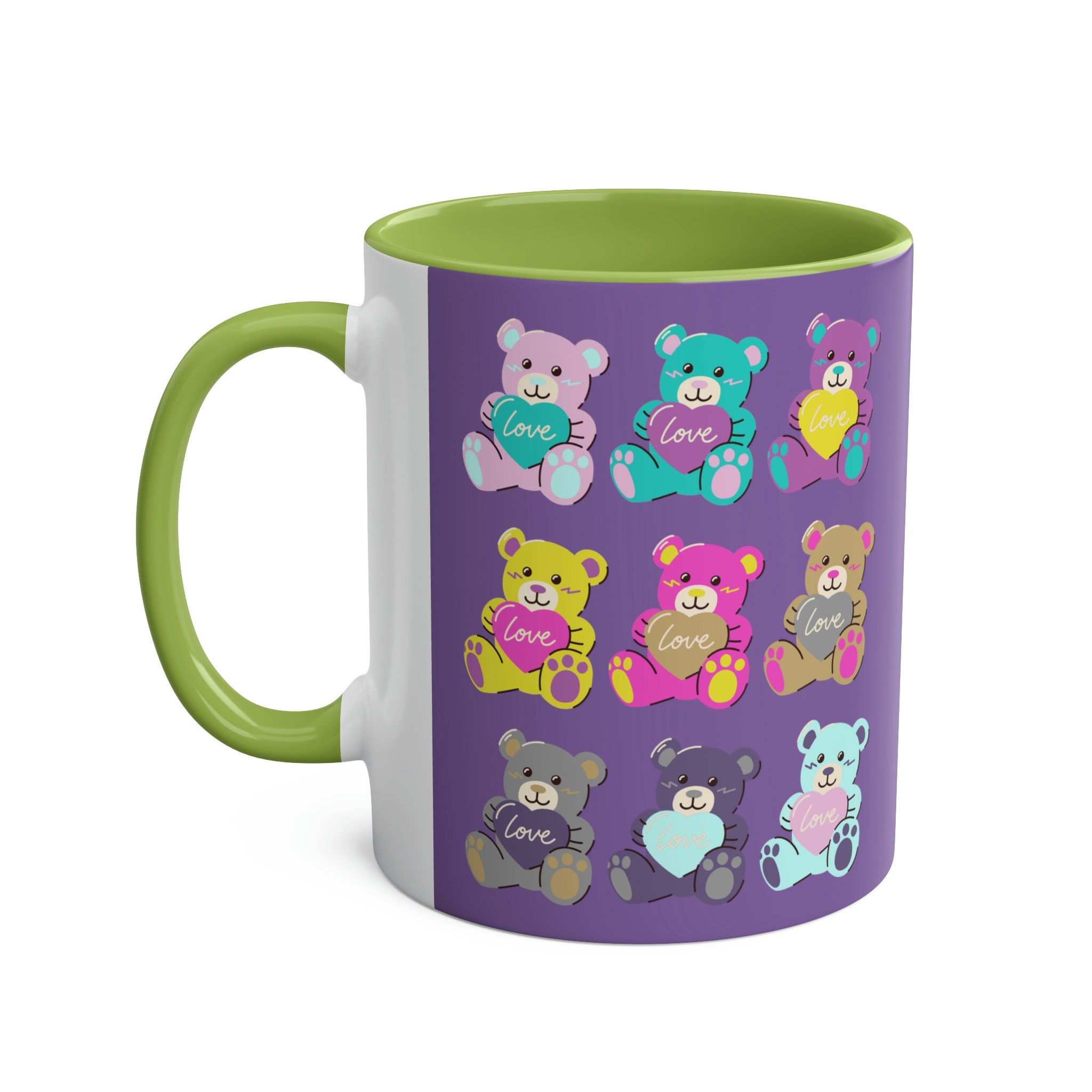 Teddy Bear Mug, Cute Kid's Mug, Staffroom Mug, Tea Cup, Work Mug, Multi ...