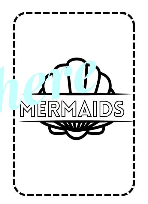 Mermaid Playing Cards to Print, Colour, Cut Out and Play With, Kids ...
