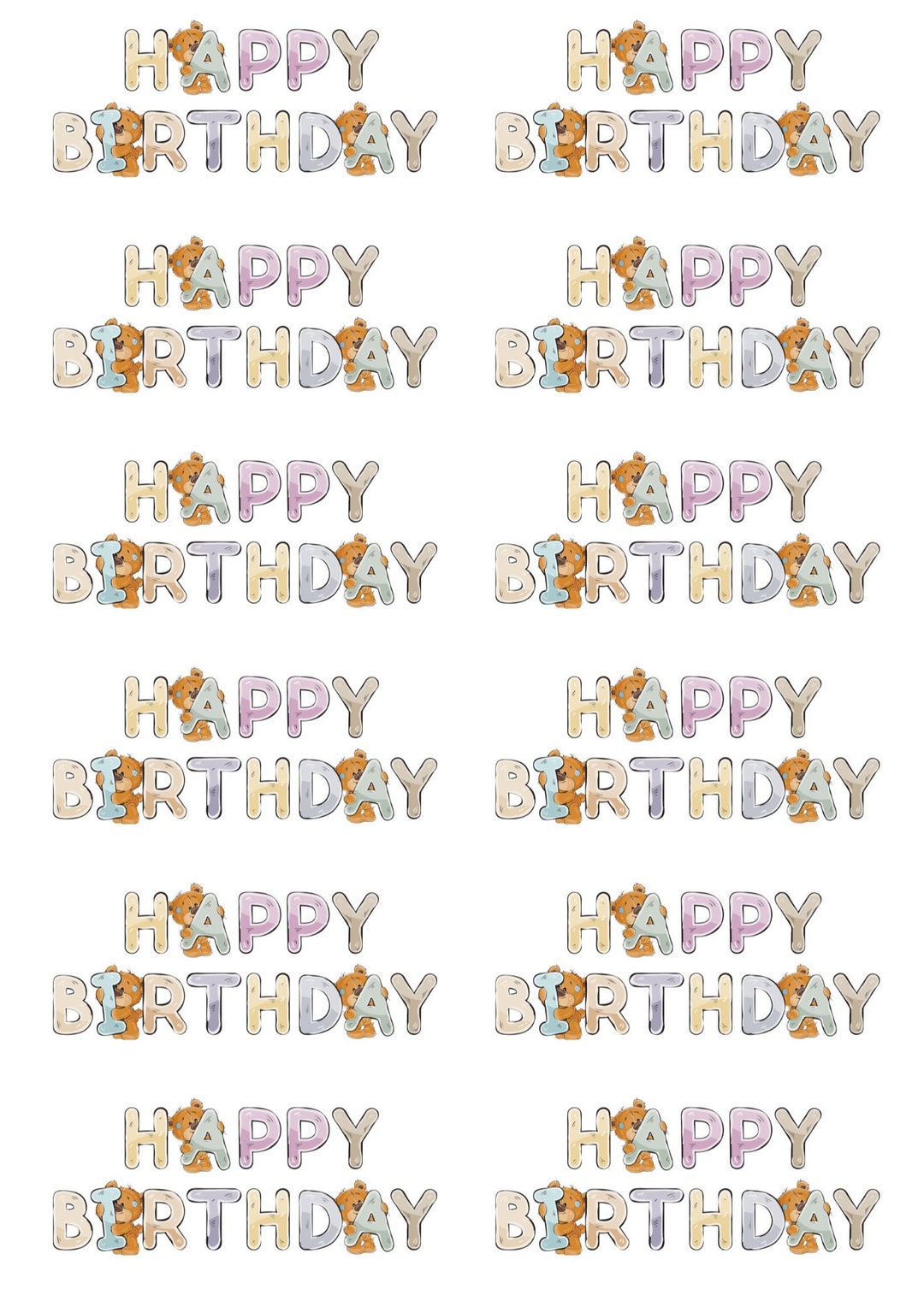 Happy Birthday Labels | Birthday Labels | Birthday Stickers for ...