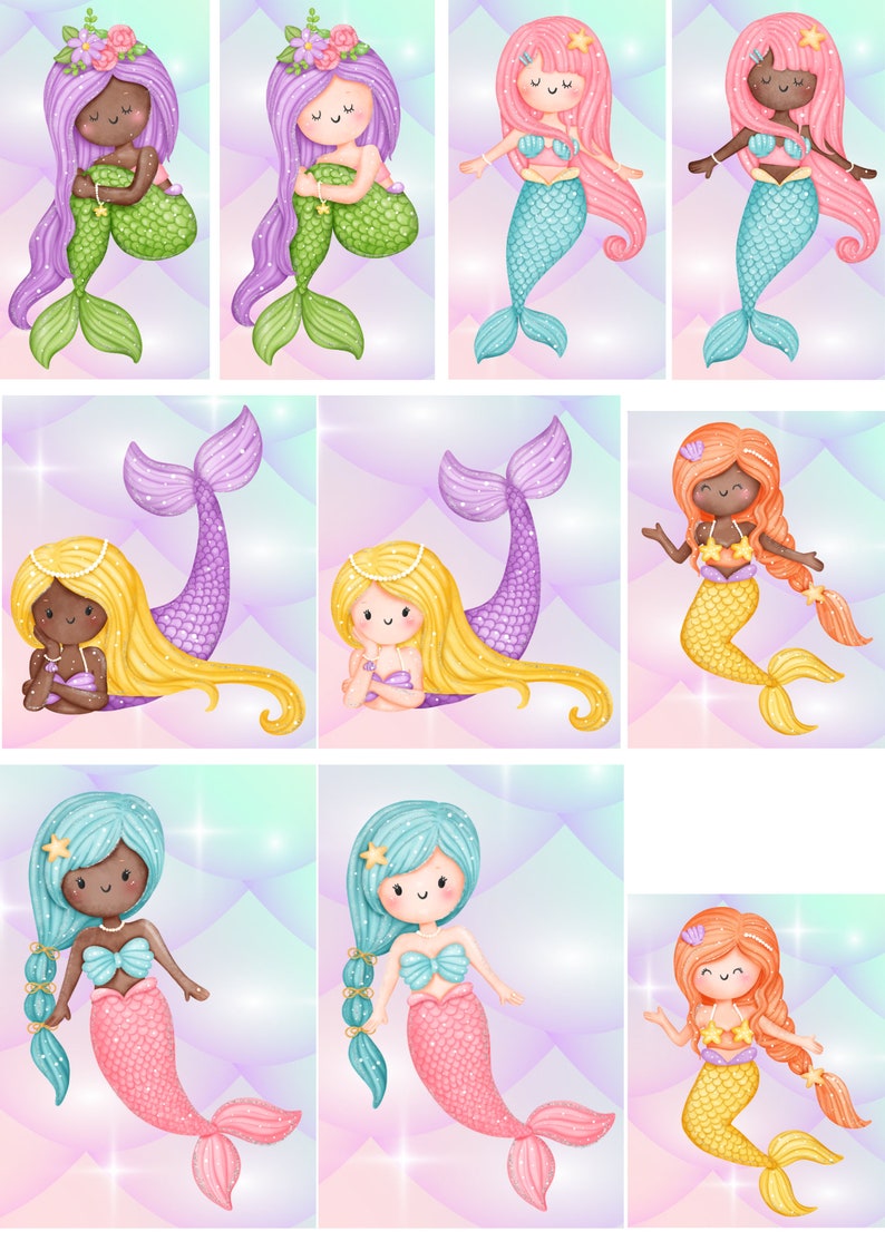Sticker Bundle for Girls | Mermaid Stickers | Unicorn Stickers | Fairy ...
